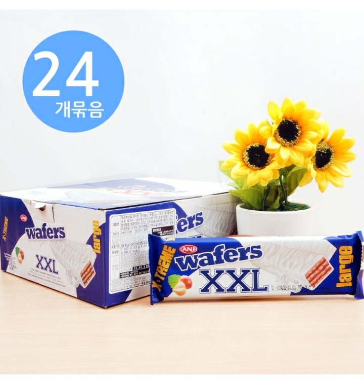Ani Xxl 화이트 컴파운드 초콜릿맛 웨이퍼 55g X24개 티몬