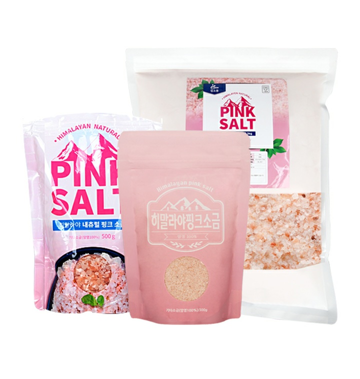 암염100 히말라야핑크소금 300g 500g 3kg 25kg 가는입자 굵은입자 입욕제 가글 미용 캠핑 티몬