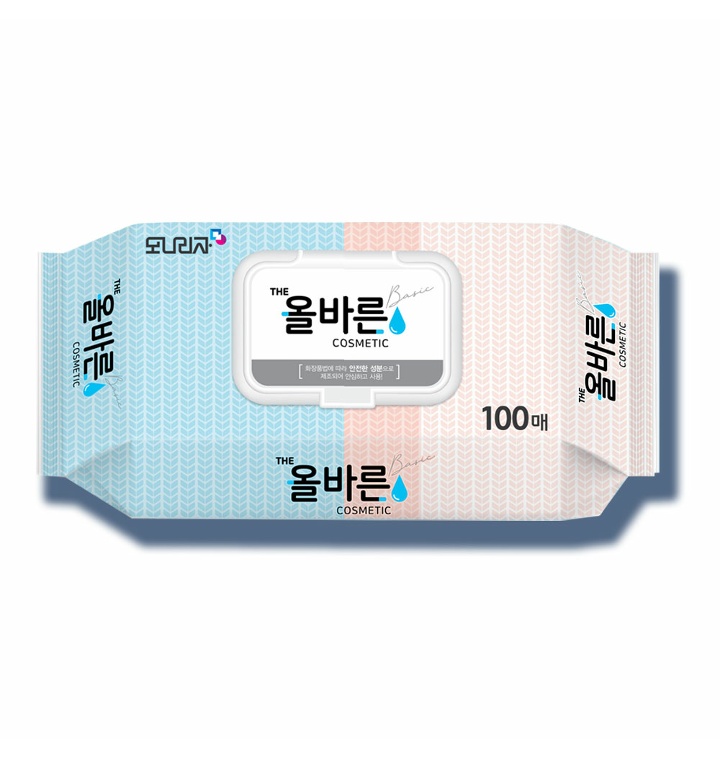 모나리자 화장지 휴지 티슈 The 올바른 캡형 물티슈 100매 티몬