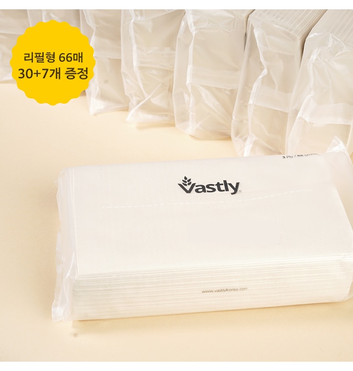 바스틀리 다용도 리필 티슈 66매 37팩 화장지 휴지 티몬