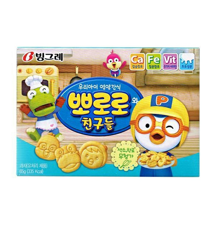뽀로로플레인 65g X10개 크라운 신상과자 쿠키 비스켓 티몬
