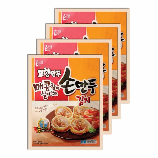 해태 고향만두 매콤함이 살아있는 김치손만두 390g X 4개 티몬