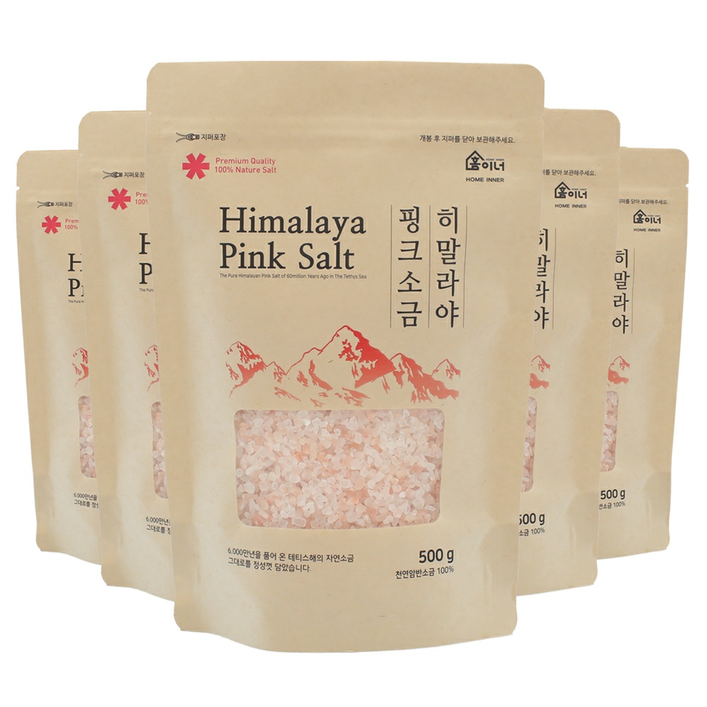 히말라야 핑크솔트 2 5kg 굵은소금 가는소금 미네랄소금 천연 암염100 핑크소금 김장용소금 간수no 티몬