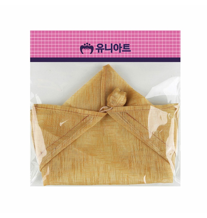 금색 연꽃 천 미니 보자기 3개 명절 송편 떡 선물포장 티몬