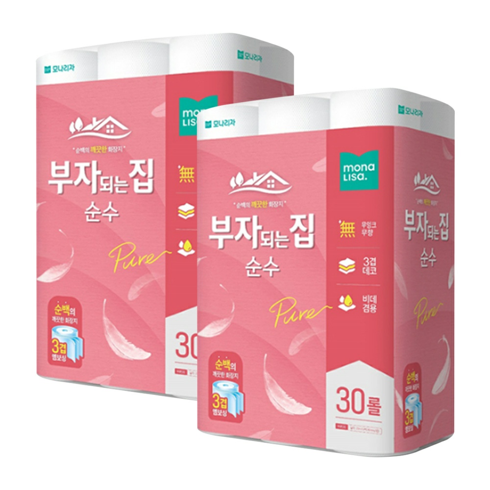 모나리자 부자되는집 순수 데코 25m 30롤 2개 티몬