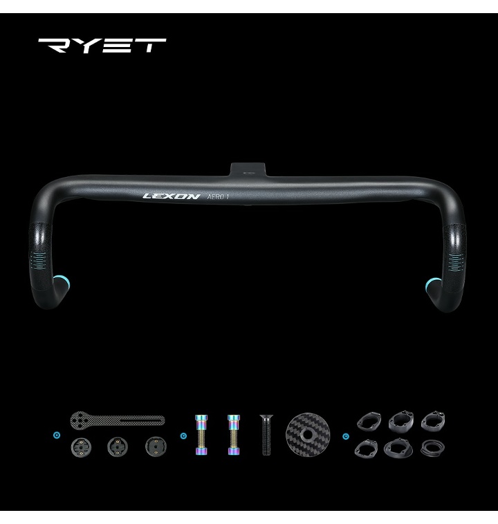 자전거 핸들바 Ryet Aero 카본 통합 로드 스페이서 세트 포함 Od2 스템 T1000 286mm 31 티몬