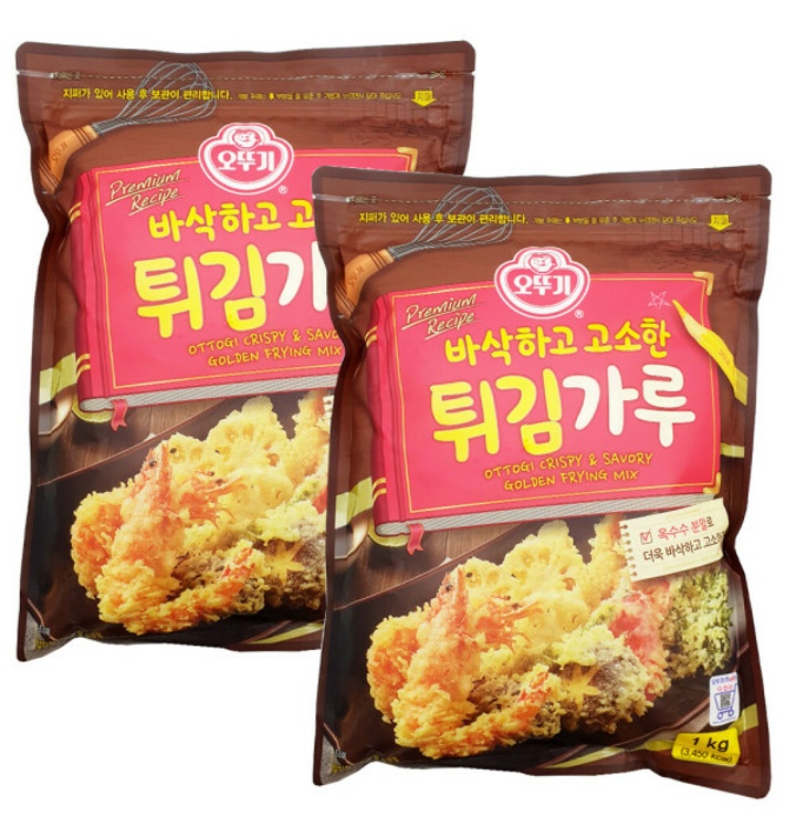 오뚜기 바삭하고 고소한 튀김가루 1kg X 2개 417897 티몬