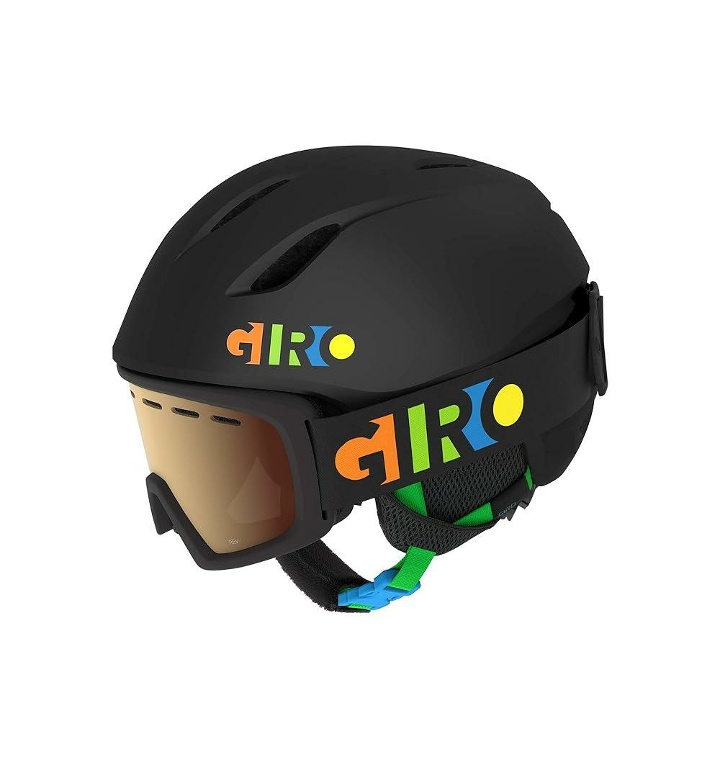 Giro Launch Cp 청소년 스노우 헬멧 고글 포함 매트 블랙 파티 블록 사이즈 Xs 48 5 티몬