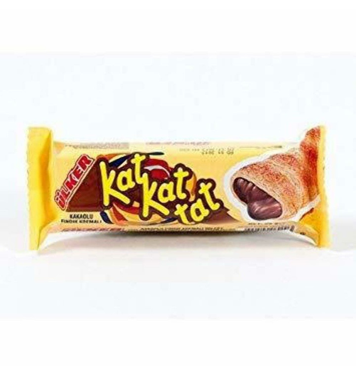 Ulker Kat Tat Puff 페이스트리 헤이즐넛 맛 코코아 크림 필링 28g 24팩 147273 티몬