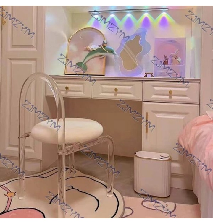아크릴의자 투명의자 디자인 인테리어 체어 투명 아크릴 메이크업 의자 침실 거실 조명 럭셔리 다이닝 체어 티몬