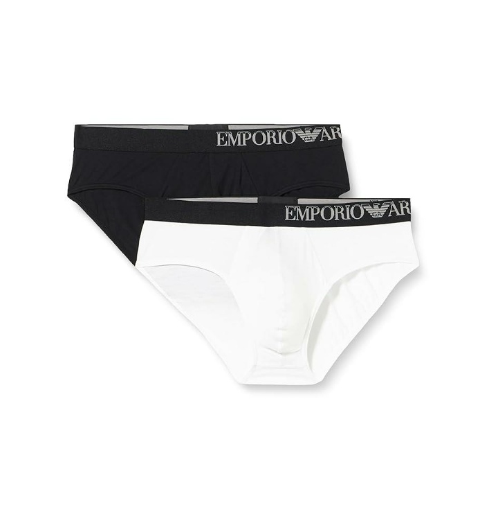 Emporio Armani Mens Eco Soft Touch Bamboo Viscose 2pack Bri 티몬