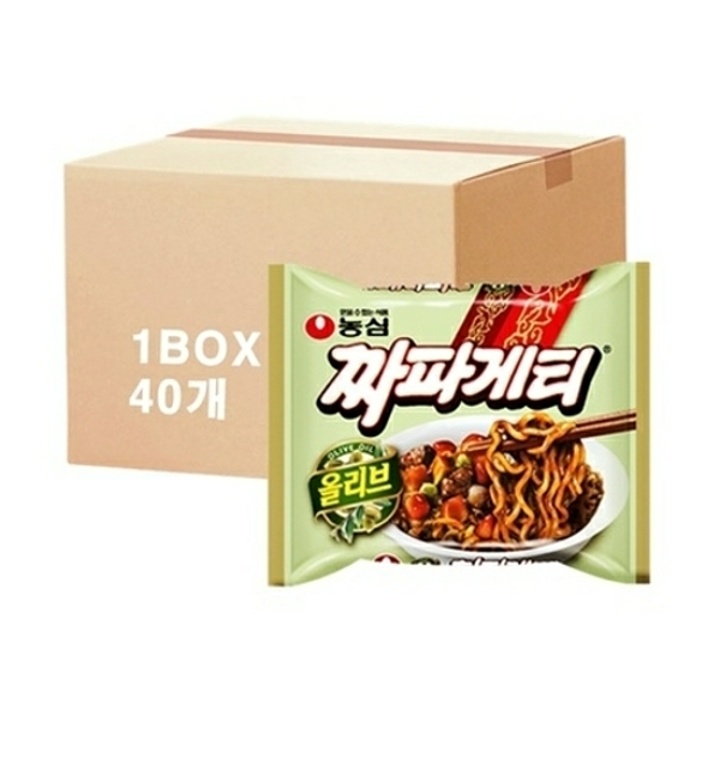 농심 올리브 짜파게티 140g 40개 멀티 봉지라면 한박스 티몬