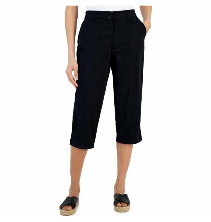 Karen Scott Womens Comfort Waist Capri Pants 티몬